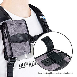 Kiorafoto Compact Camera Pouch Case for Sony ZV-1F ZV-1 ZV1 RX100VII RX100VI RX100VA RX100V RX100IV III II Canon G7X III II G9X II SX740 SX730 SX620 SX610 Olympus TG-6 TG-5 Ricoh GR IIIx GRIII GR3