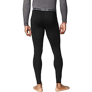 32 Degrees Men's 2-Pack Performance Lightweight Thermal Baselayer Legging Pant, Black/Black, X-Large
