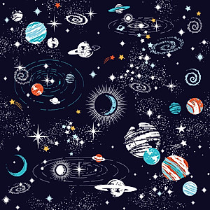 Vichonne Galaxy Space Comforter Set Full Size for Kids Teens Universe Adventure Stars Bedding Bedroom Decor