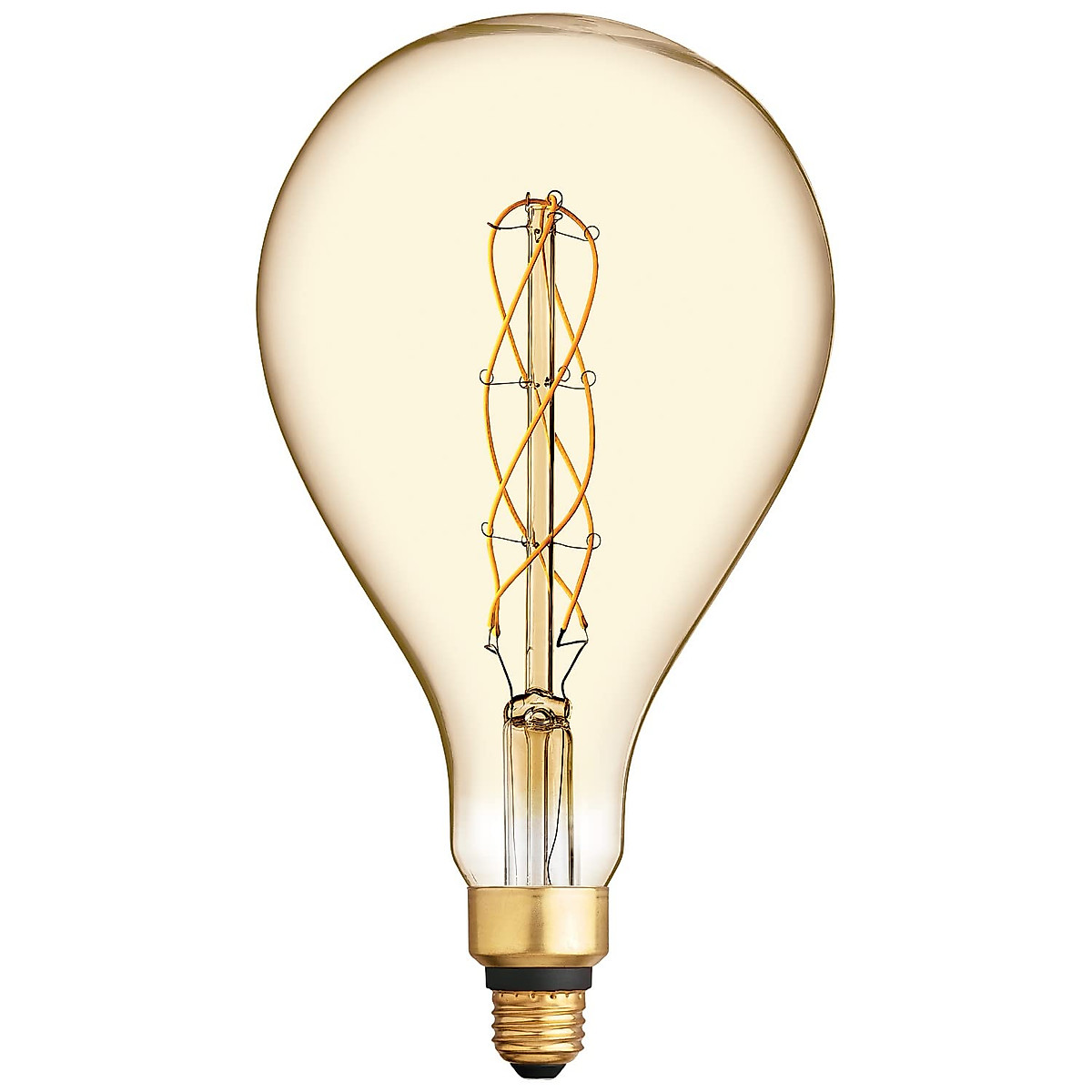 GE Vintage Style LED Light Bulb, 40 Watt, Amber Finish, PS52 Large Pear Shaped Bulb (1 Pack)