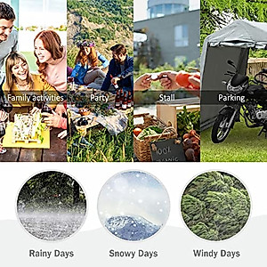 6 x 7 Feet Outdoor Shed Car Tent Carport Garage Storage Shed UV Proof Cover Ideal for Motorcycles, Bicycles, Garden Tools, Lawn Mower, Fire Woodard, Patio Furniture Storage, Gray