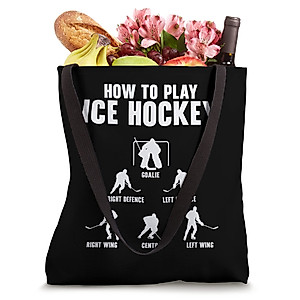 How to Play Ice Hockey Ice Hockey Training Player Coach Tote Bag