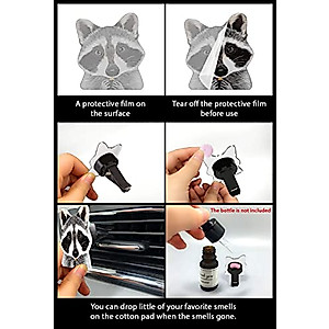 WIRESTER Fresh Scented Car Air Freshener Vent Clip, Decorative Accessories, Interior Decoration for Cars - Cute Winking Golden Retriever Dog