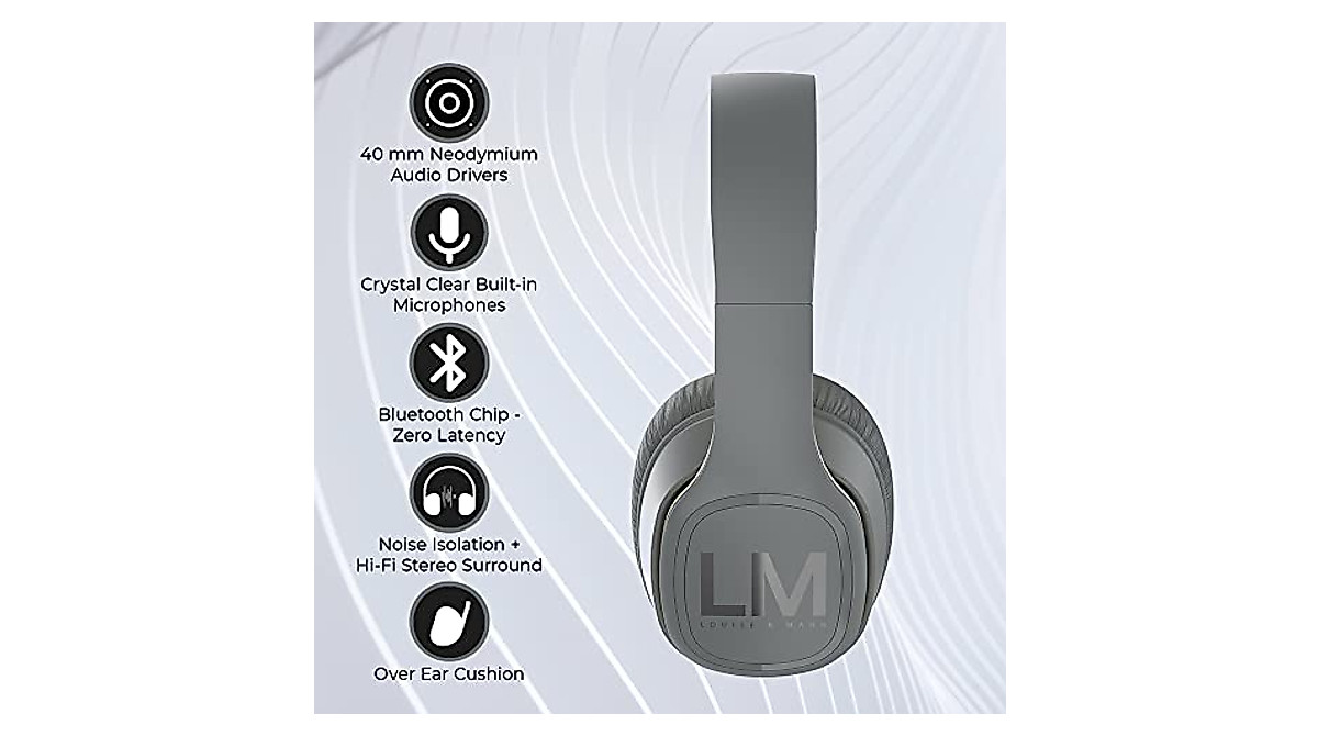 Louise&Mann Bluetooth Wireless Headphones - Comfort & Quality