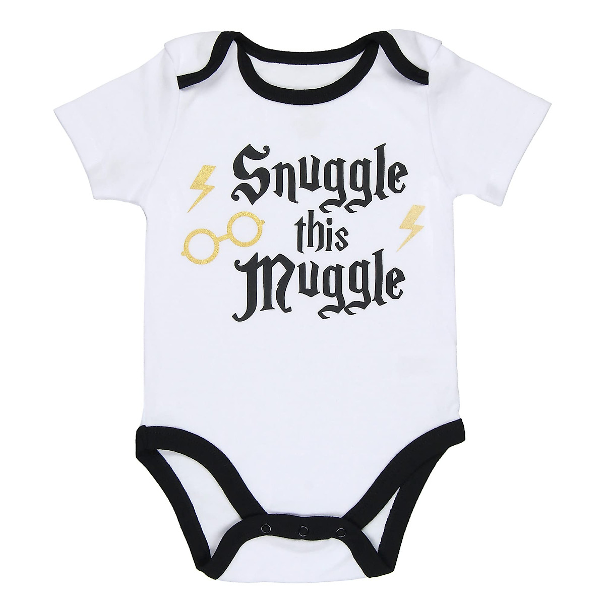 Harry Potter Infant Baby Boys Hogwarts Muggle Solemnly Swear One Piece Pajama Romper 3 Pack (24 Months)