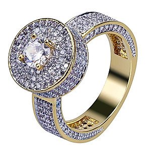 Moca Jewelry Iced Out Personalized Fashion Ring 18K Gold Plated Bling CZ Simulated Diamond Hip Hop Ring for Women (7)