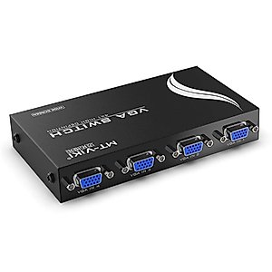 MT-VIKI 4 port VGA Switch Video Selector Switcher Box (4 input 1 output)