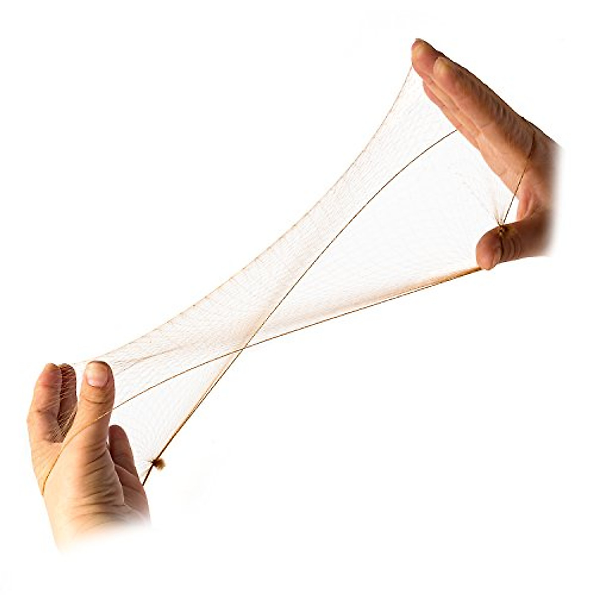 Deoot 10 Pcs Invisible Hair Nets Elastic Edge Mesh for Women Bun,Light Coffee