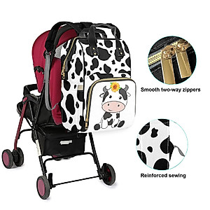 zaaprintblanket Custom Woodland Winter Animals Pine Tree Diaper Bag Backpack with Name Personalized Nappy Baby Bag for Women Mommy Girl Gift