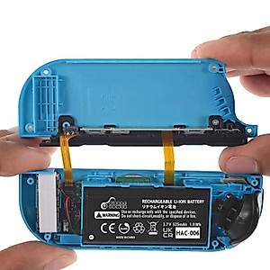 Pickle Power Joy Con Battery Replacement, 2pcs HAC-006 Battery for Nintendo Switch HAC-015 HAC-016 Left & Right Joy-Con Controller