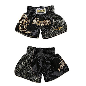 FLUORY Muay Thai Fight Shorts,MMA Shorts Clothing Training Cage Fighting Grappling Martial Arts Kickboxing Shorts Clothing