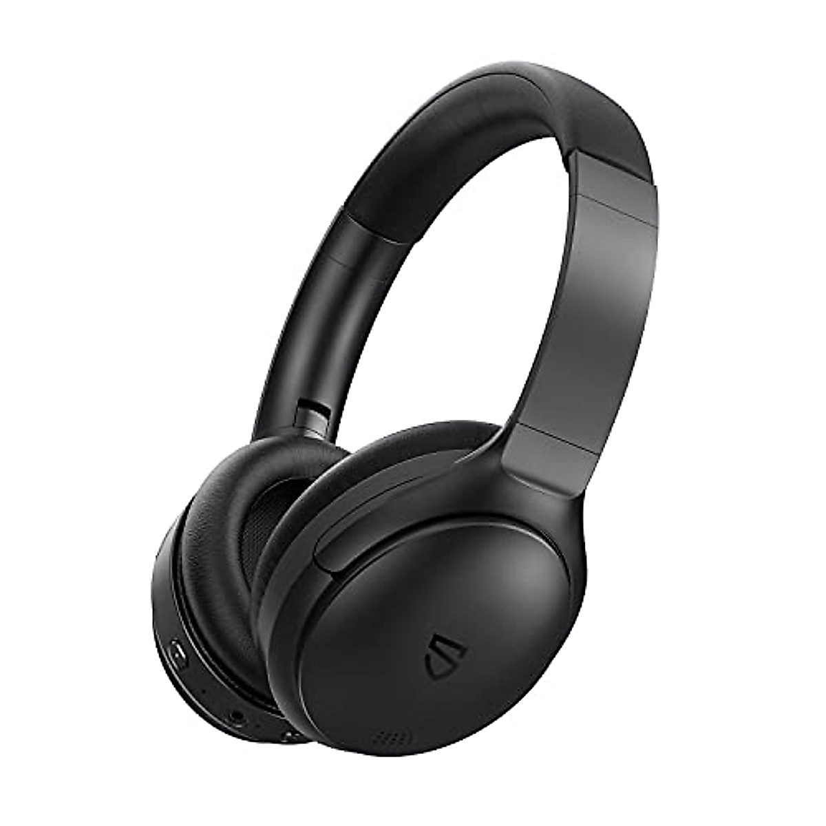 SoundPEATS A6 Hybrid Active Noise Cancelling Headphones, Bluetooth Over Ear Headphone Wireless Earphones, Premium Sound, 38 Hrs Playtime, Memory Foam Earcups, Foldable Design for Travel Home Office