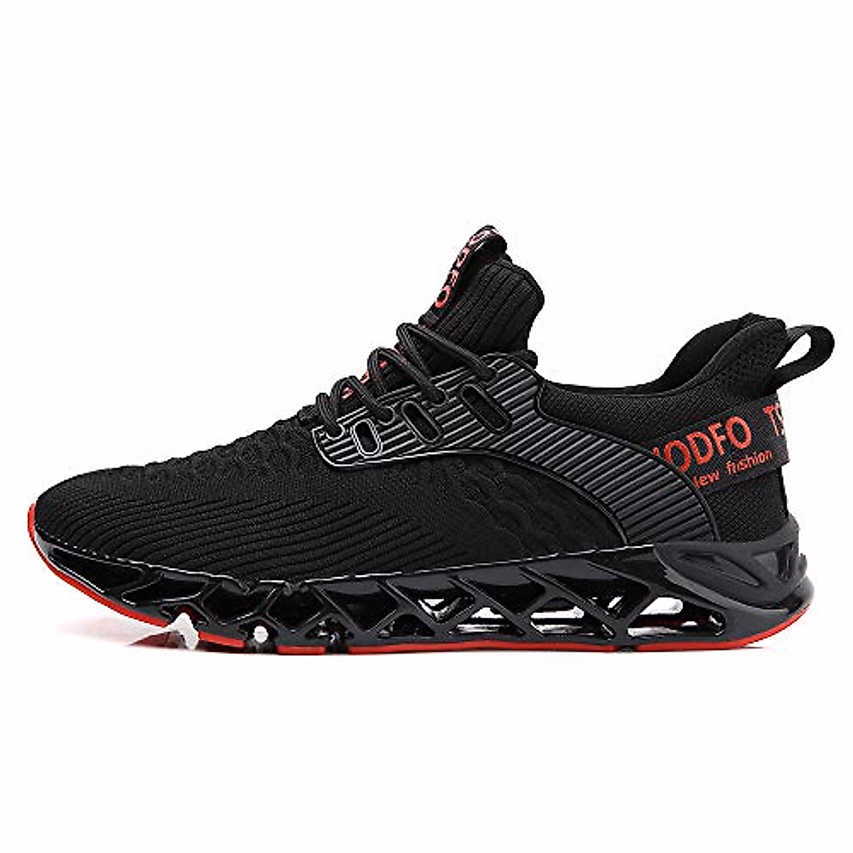 TSIODFO Sneakers for Men Slip on Fashion Casual Sport Running Tennis Athletic Walking Shoes Gym Runner Trail Shoes Non-Slip Jogging Shoe Black Size 12