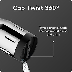 BOBBER - 16 Oz Vacuum Insulated Stainless Steel Portable Travel Coffee Mug With 100% Leakproof Locked Lid (Glossy)