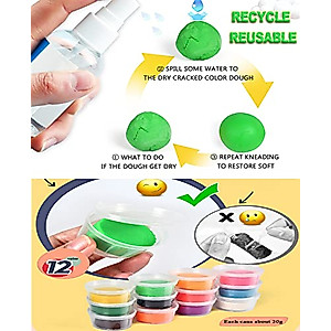 GOVOY Play Clay Dough Dentist Set Doctor Drill and Fill Dentist Toy Smile Dentist Kit Pretend Play Set 53pcs for Kids 3 Years Old and UP