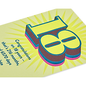 American Greetings 18th Birthday Card (Total Awesomeness)