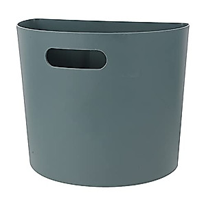 Cabilock Foldable Storage Box Wall Hanging Garbage Can Semicircle Wall Mounted Waste Bin Cabinet Door Trash Can Foe Home Kitchen Bathroom Trash Bin Small Compost Bin