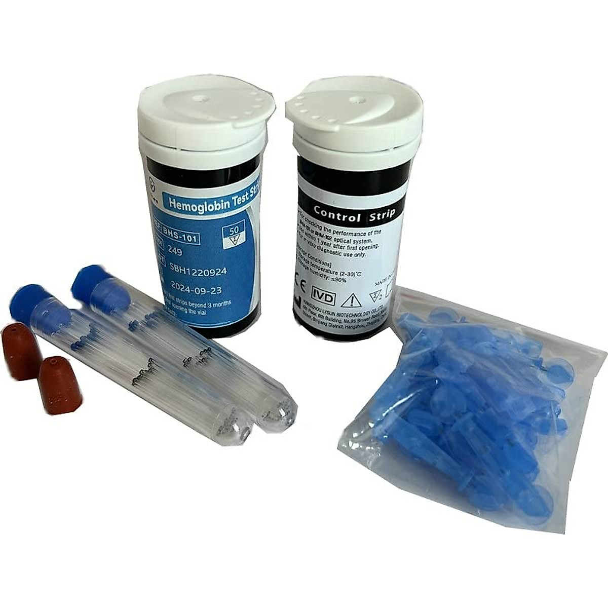Hb Hemoglobin Test Meter Hemoglobin Meter Hemoglobin Analyzer Hemoglobin Test Kit + 50 Strips