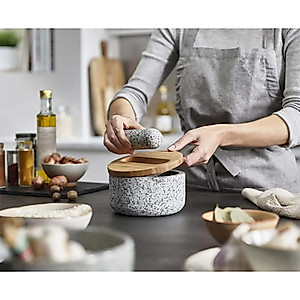 Joseph Joseph Dash™ Pestle & Mortar Set with Bamboo Lid,Gray