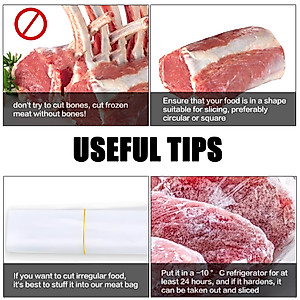 Frozen Meat Slicer - Goldocean Stainless Steel Meat Cutter Beef Mutton Roll Manual Meat Slicer for Hot Pot BBQ Food Vegetable Medicinal Materials Slicer Slicing for Home Cooking