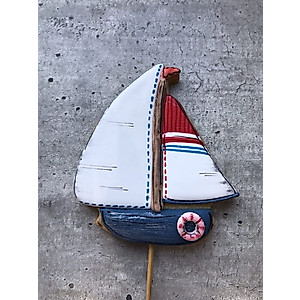 LILIAO Nautical Cookie Cutter Set - 4 Piece - Anchor, Sailboat, Rudder and Dolphin Biscuit Fondant Cutters - Stainless Steel