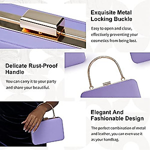 Color Nymph Beginner Makeup Kits For Teens With The Delicate Handbag Included Eyeshadow Palette Blushes Bronzer Highlighter Lipstick Brushes Mirror(Purple)