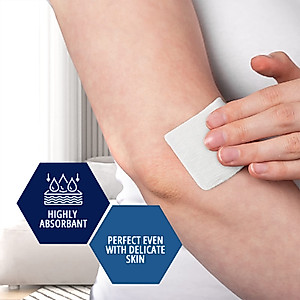 MED PRIDE 3" x 3" Sterile Gauze Pads for Wound Dressing|100-Pack, Individually Packed Pouches|12-Ply Cotton & Highly Absorbent|Gauze Sponge-Pads for Wound Care & Home First Aid Kits