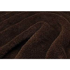 FOHOG Collection Fleece Blanket Chocolate Brown Small Plush Throw Blankets for Couch Flannel Soft Lightweight Microfiber Travel 50" X 60" (Brown)