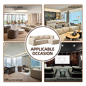 JOYBASE Modular Sectional L-Shaped Sofa Cloud Couch, Modern Minimalist 3-Seat Couch with Right-Hand Facing Chaise for Living Room Office, No Assembly Required (Khaki)