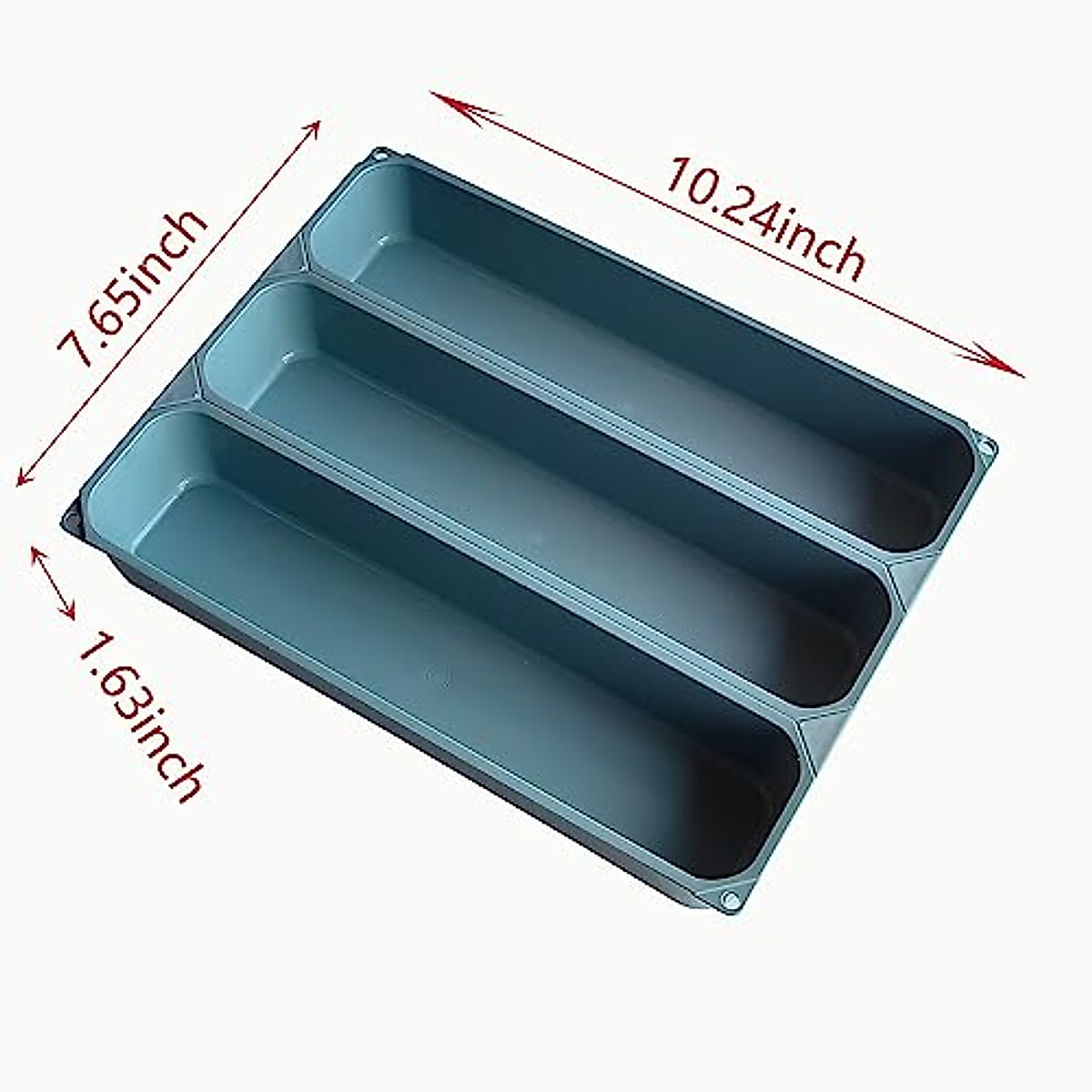TUNGTAR custom silverware drawer tray BPA Free expandable drawer organizer for utensils holder, cutlery tray, DIY organizer for silverware, flatware, knives (Gray, 10.25 * 7.65INCH 3IN1)