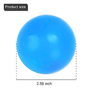 QIHUIPIN Sticky Balls for Ceiling Glow in The Dark Cheap, Sticky Wall Ball Fidget That Gets Stuck On The Roof Relief Stress Balls for Relax Toy Kids(4 PCS)