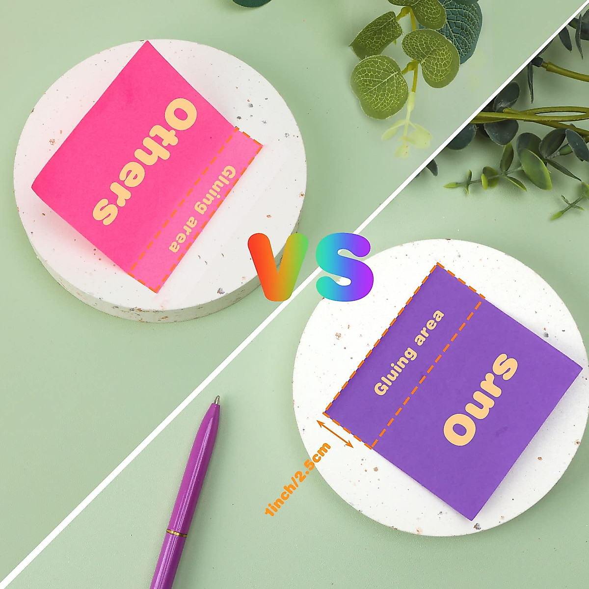 Sticky Notes 3x3 Inch, Bright Colors Self-Stick Pads 30 Pads/Pack 100 Sheets/Pad Total 3000 Sheets, Easy to Used for Home Office Notebook
