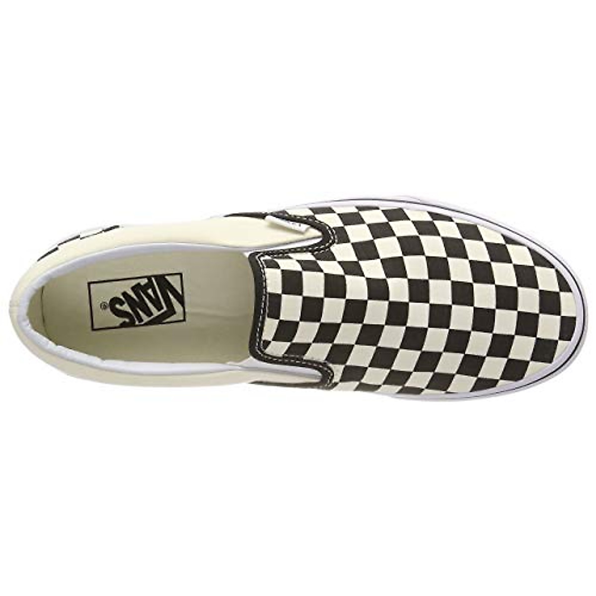 Vans Unisex Adults' Classic Slip On, Black/Off White Check, 6.5 UK