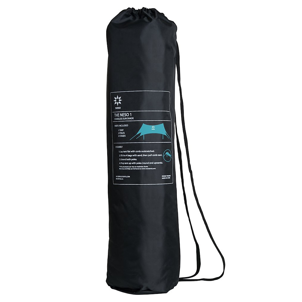 Neso Tents Beach Tent with Sand Anchor, Portable Canopy SunShade - 7' x 7' - Patented Reinforced Corners(Teal)