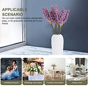 VOSAREA 5pcs Bouquet Plastic Dry Grass Plastic Desktop Wheat Ear Decor Wheat Ear Decoration DIY Wedding Arrangements Decor Flowers Wheat Wheat Ear Home Wheat Ear