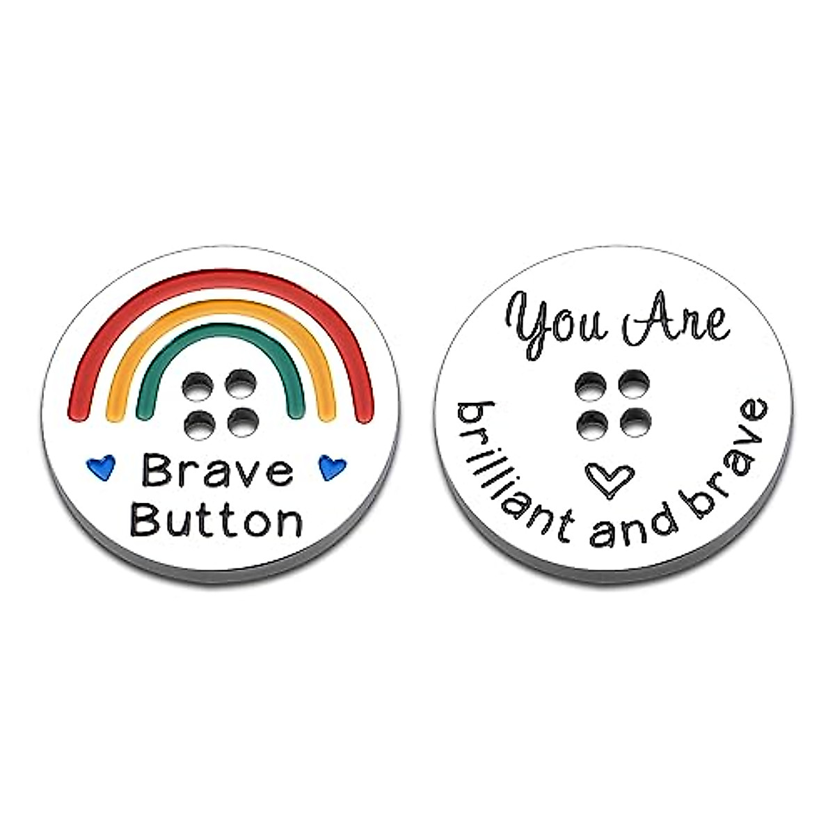 Back To School Gifts for Kids Teen Boys Girls, Inspirational Off To Collge First Day of School Gifts for Son Daughter, Brave Worry Anxiety Rainbow Brave Gift, Christmas Stocking Stuffer Birthday Gifts