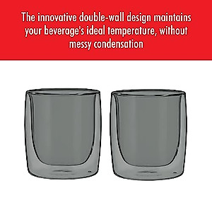 ZWILLING Sorrento 2-pc Double-Wall Tumbler Glass Set - Smoke Grey