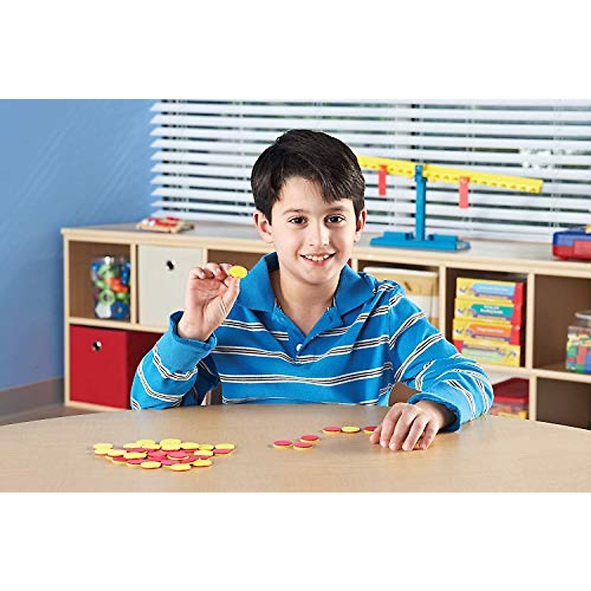 hand2mind Foam Two-Color Counters, Red and Yellow Counters, Counting Manipulatvies, Math Counters for Kids, Counting Chips, Math Manipulatives, Math Bingo Chips, Counters for Kids Math (Pack of 600)