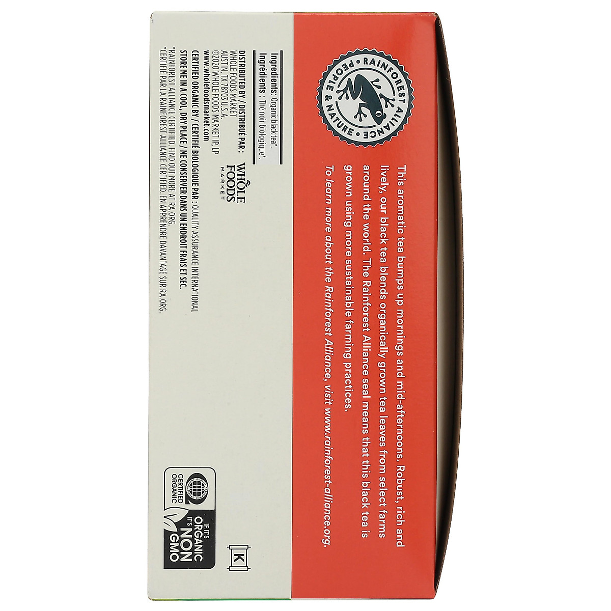 365 by Whole Foods Market, Tea Black Organic, 70 Count