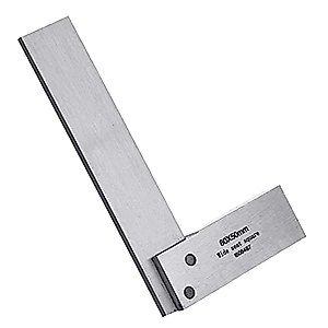 Muzrunq Machinist Square Set Engineer 90 Right Angle Precision Steel Angle Ruler 80×50mm.