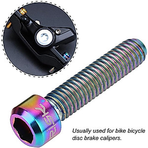 Vbestlife Disk Brake Bolts Hex Bolt 2Pcs M6 X 25mm Screw Bolts for Mountain Bike ycle Disc Brake Caliper