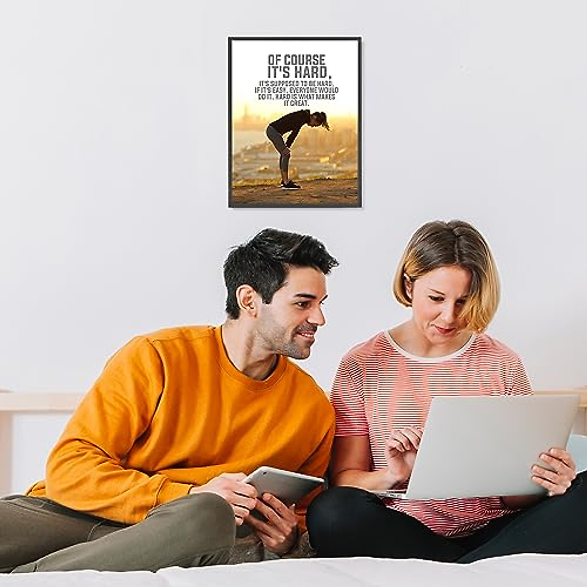 What Makes It Great - Motivational Wall Art, Modern Fitness Wall Decor Exercise Sign Print Is A Perfect Gift for Gym Wall Decor, Studio Wall Decoration. Gift of Motivation! Unframed - 8 x 10"