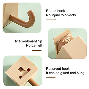 Asodomo 6 Pack Creative Cute Pet Hooks Adhesive Coat Hooks Utility Wall Hooks Decorative Cat Key Holder for Hanging Hat Towel Backpacks Key Scarf Bags