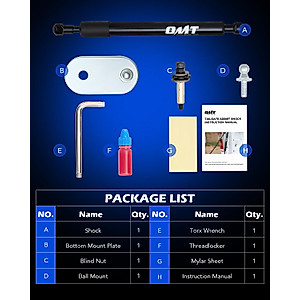 Orion Motor Tech Compatible with 04-14 F150 and Lincoln Mark LT Tailgate Assist, Truck Tail Gate Lift Assist Tailgate Shock Compatible with 2004-2014 Ford F-150 & Lincoln Mark LTS