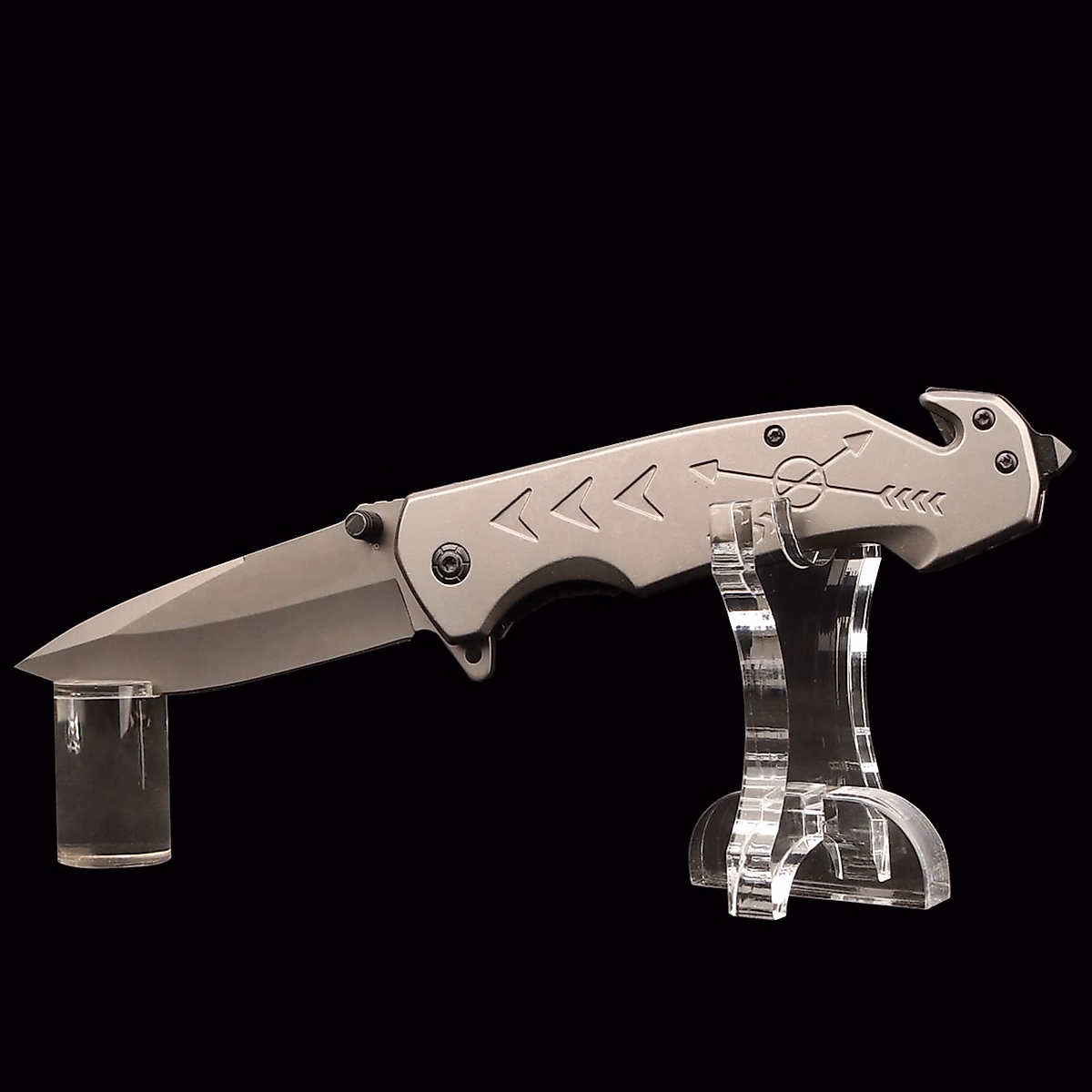 knife display stant Knife stant knife storage rack Plexiglass tabletop knife for outdoor sword display display hut home decoration (1 set)