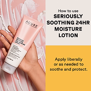 Acure 24HR Moisturizing Lotion - Soothing & Hydrating Unscented Body Lotion with Cocoa Butter & Colloidal Oatmeal - All Natural Moisturizer for Dry and Sensitive Skin - Vegan, Fragrance-Free, 8 Fl Oz