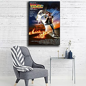 LFFII BACK TO THE FUTURE Time Travel MOVIE Poster Decorative Painting Canvas Wall Art Living Room Posters Bedroom Painting 16x24inch(40x60cm)