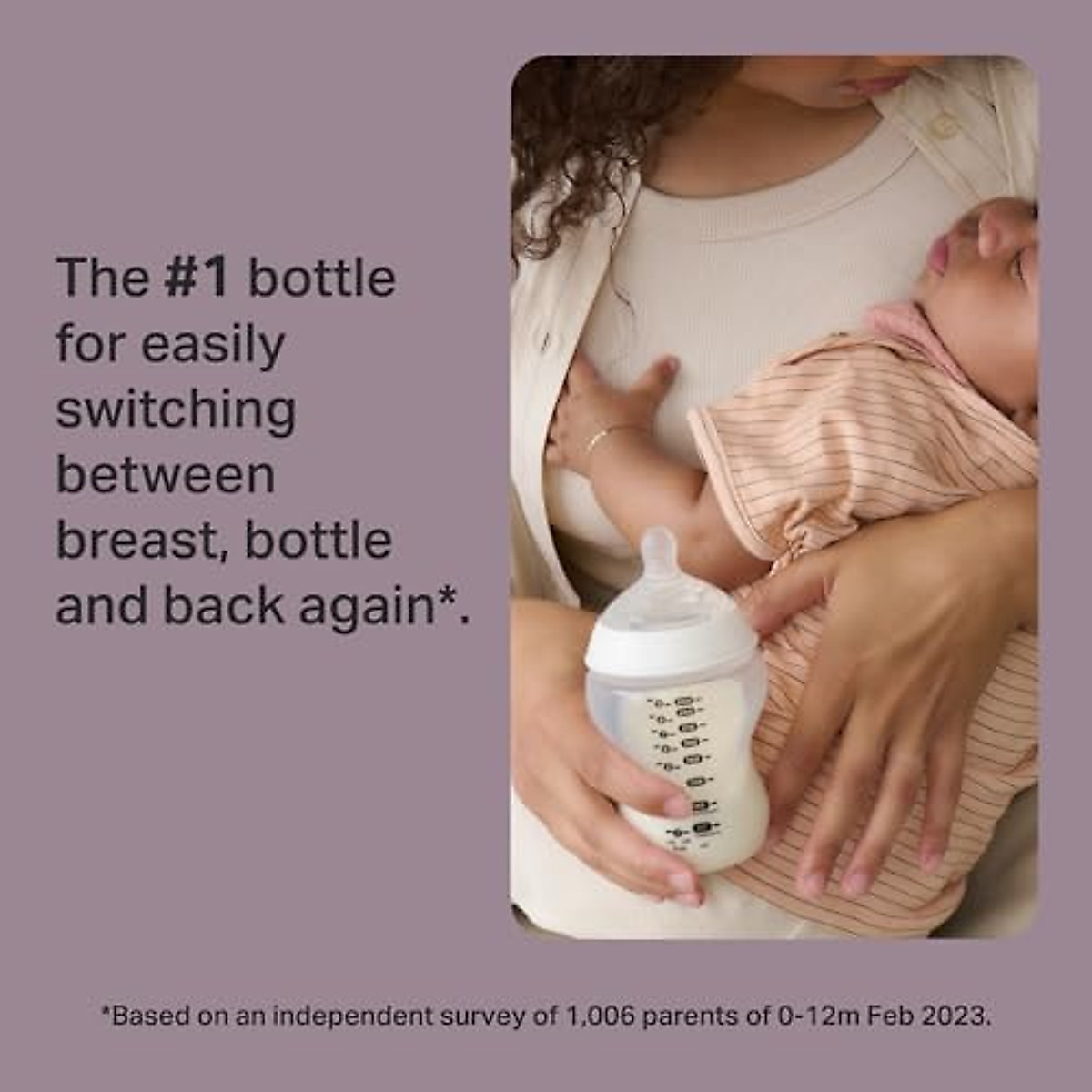 Tommee Tippee Natural Start Baby’s First Bottle Set, 2 x 5oz and 2 x 9oz Anti-Colic Bottles, Slow and Medium Flow Nipples, 0-6 month Pacifier, Self-Sterilizing