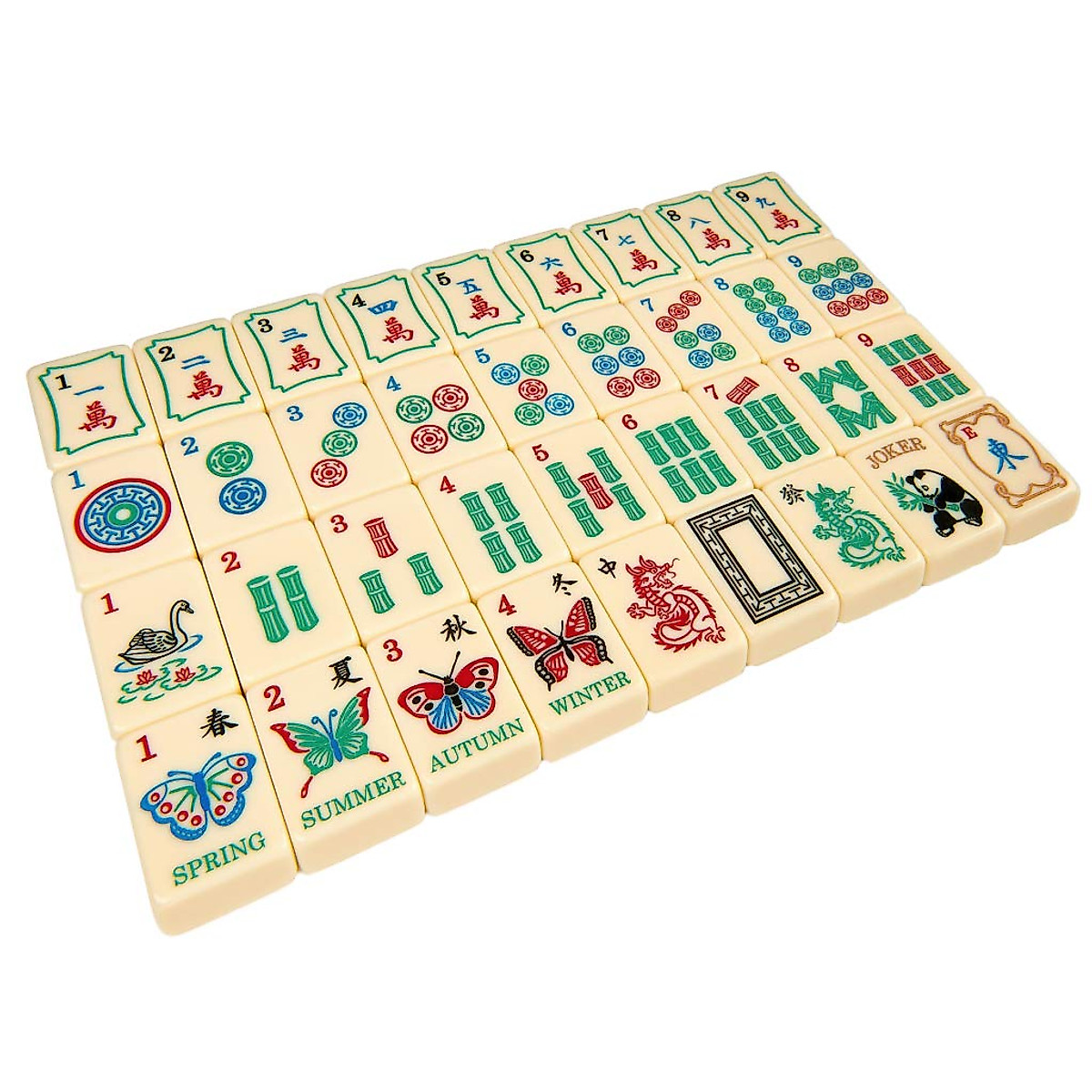 Linda Li New! - American Mahjong Set The Artisan Collection: Butterfly Series – in Blue Nautical Soft Bag