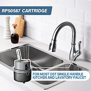 RP50587 Cartridge Compatible with Delta DST Single Handle Kitchen and Lavatory Faucets 36mm,Includes RP51503 Bonnet Nut